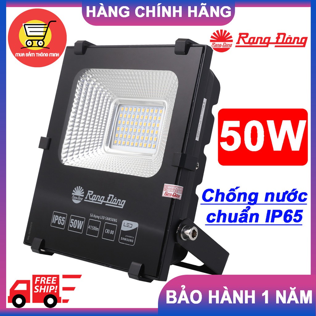 Đèn LED chiếu pha Rạng Đông 50W CP06 chống nước IP66 chip LED Samsung cao cấp – HÀNG CHÍNH HÃNG ...