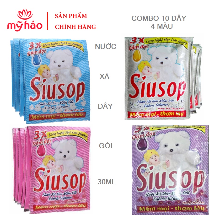 Combo 10 gói Nước xả vải Siusop dây 16ml | Shopee Việt Nam