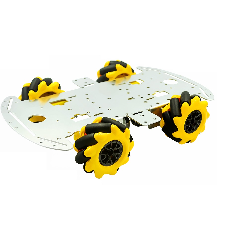 Khung xe robot bằng nhôm - Bánh xe đa hướng Mecanum 60mm (Thực hành ...