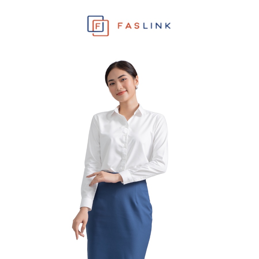 Áo Sơ Mi Nữ Basic vải modal siêu mát - Faslink | Shopee Việt Nam