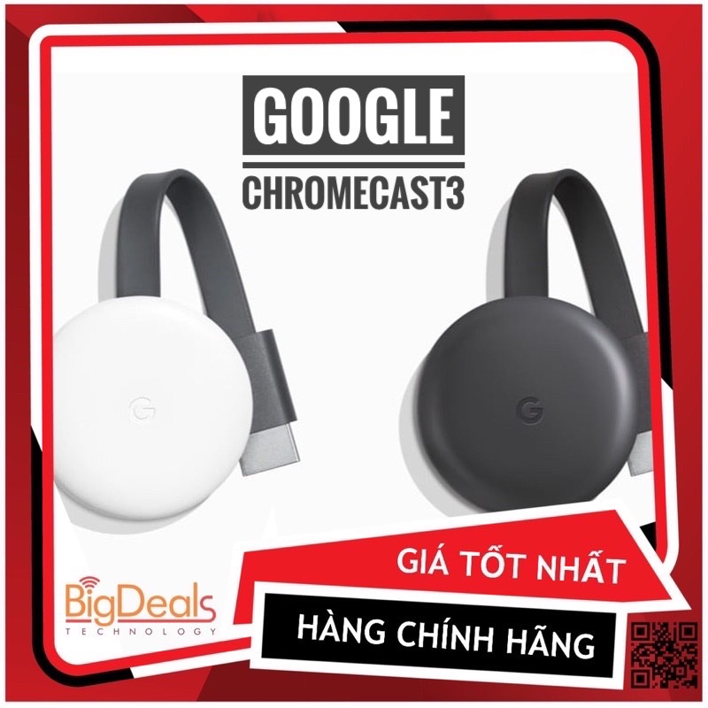 [Mã SKAMSALE03 giảm 10% đơn 200k] Thiết bị truyền nội dung lên tivi - Google chromecast 3 by ...