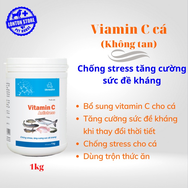 VEMEDIM Vitamin C Antistress cá ( không tan) - Chống stress, tăng cường ...