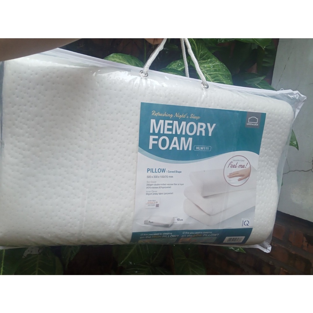 Gối cao su non Memory Foam Cong 50D Lock&Lock - HLW111 | Shopee Việt Nam