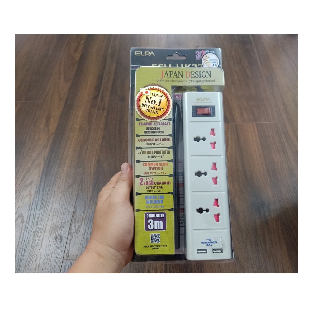 Ổ cắm điện Elpa ESU-HK33 3 mét | Shopee Việt Nam
