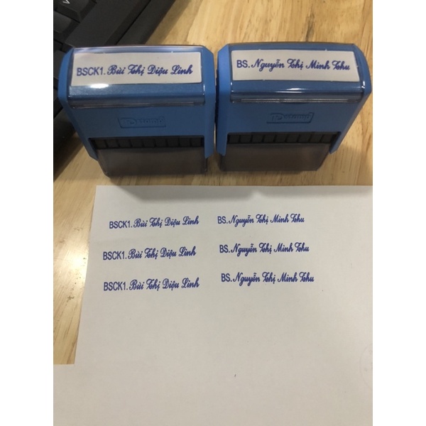 Khắc con dấu tên 4 chữ dài, 5 chữ kiểu nghiêng rõ đẹp | Shopee Việt Nam