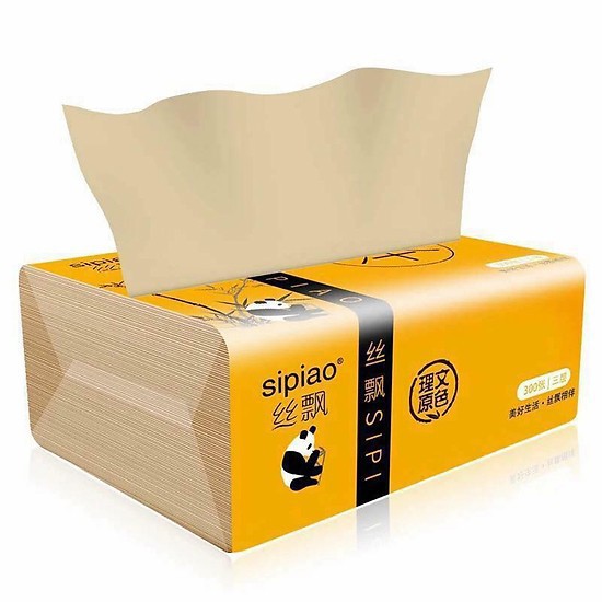 Giấy Ăn Gấu Trúc Sipao (1 Gói 300 Tờ) | Shopee Việt Nam