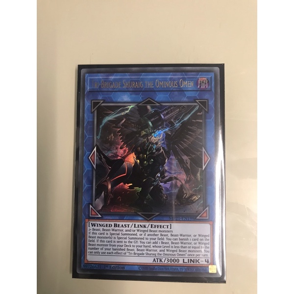 Thẻ bài yugioh chính hãng Tri-Brigade Shuraig the Ominous Omen | Shopee ...