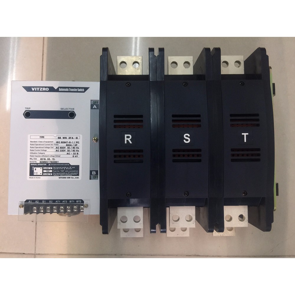 ATS VITZRO Hàn Quốc 3P-800A- Bộ chuyển nguồn tự động | Shopee Việt Nam