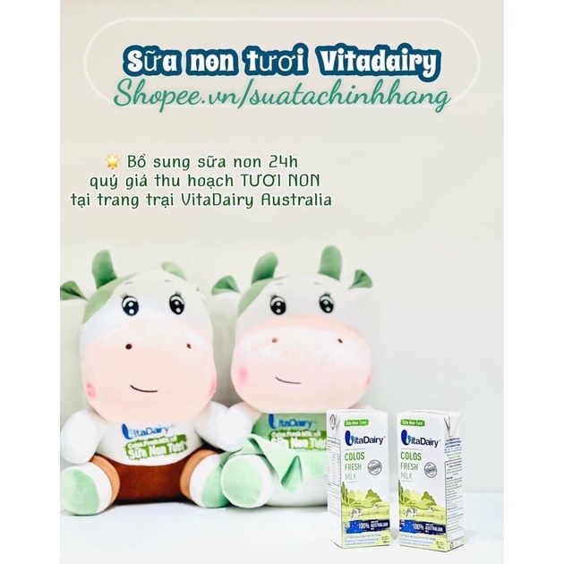 Sữa non tươi 180ml-Vitadairy Colos Fresh ( 24 hộp ) | Shopee Việt Nam