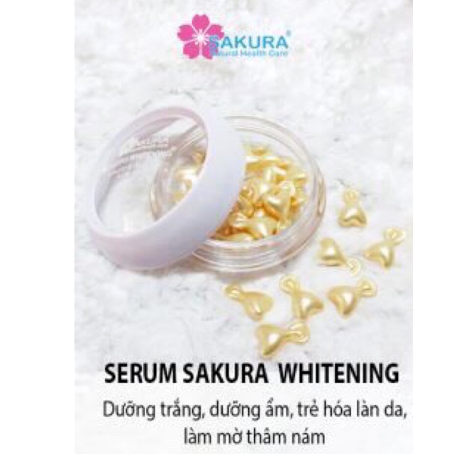 Serum Sakura Whitening (serum dưỡng trắng ,dưỡng ẩm, xoá nhăn,mờ vết ...