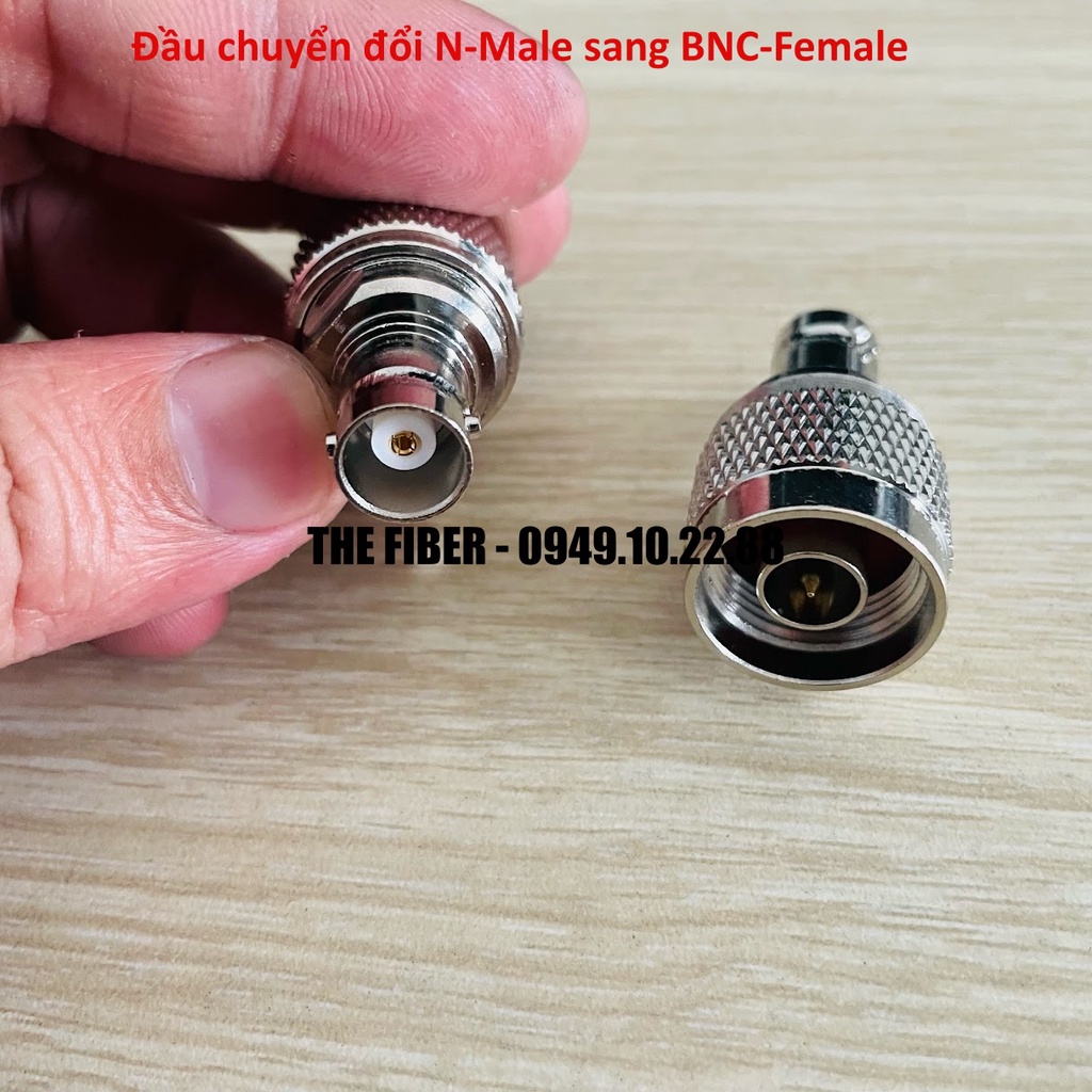 Đầu chuyển đổi RF N-Male (Đực) sang BNC-Female (BNC Cái) - Trở kháng 50 Ohm | Shopee Việt Nam