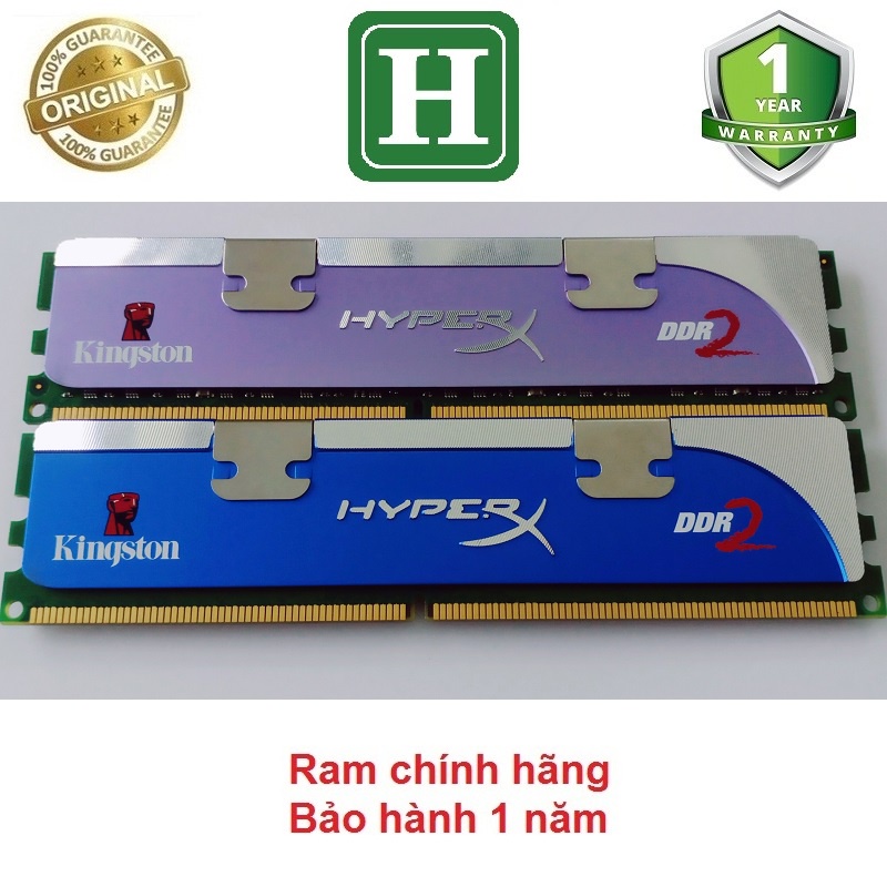 Ram PC DDR2 2GB BUS 800 - Ram Tản Nhiệt, hàng chính hãng, bảo hành 12 ...