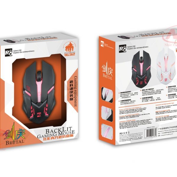 Chuột Mouse R8 1632 LED USB Gaming | Shopee Việt Nam