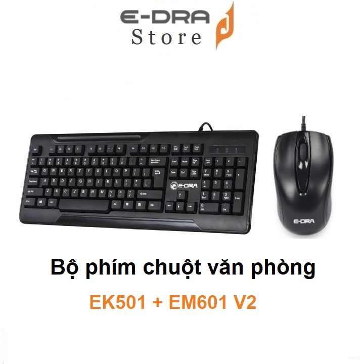Bộ phím chuột Edra EK501 / EM601 V2 ( phù hợp dùng văn phòng ) | Shopee ...