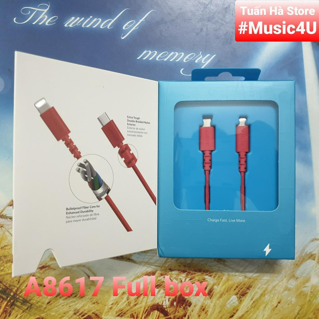 Dây cáp sạc nhanh Type C ra to L Anker PowerLine A8623 A8633 A8632 Tuấn ...