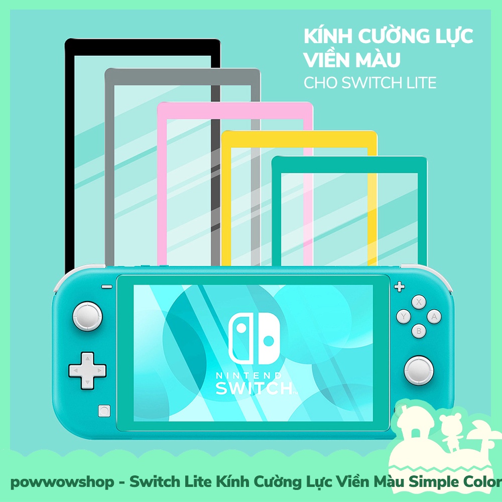 [Sẵn VN - Hỏa Tốc] Switch Lite Kính Cường Lực Viền Màu Cho Máy Game Cầm ...