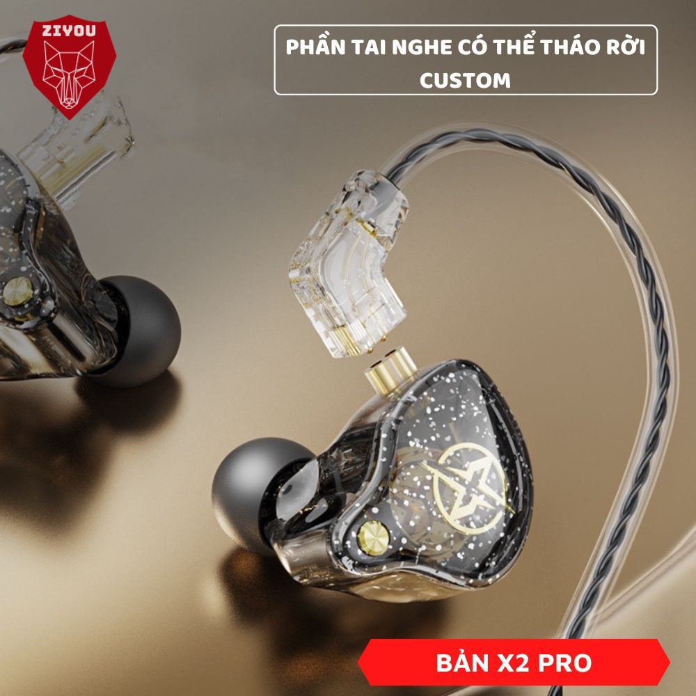 Tai Nghe Nhét Tai Chống Ồn ZIYOU X2 Pro Gaming, Âm Thanh Siêu Bass Cực ...