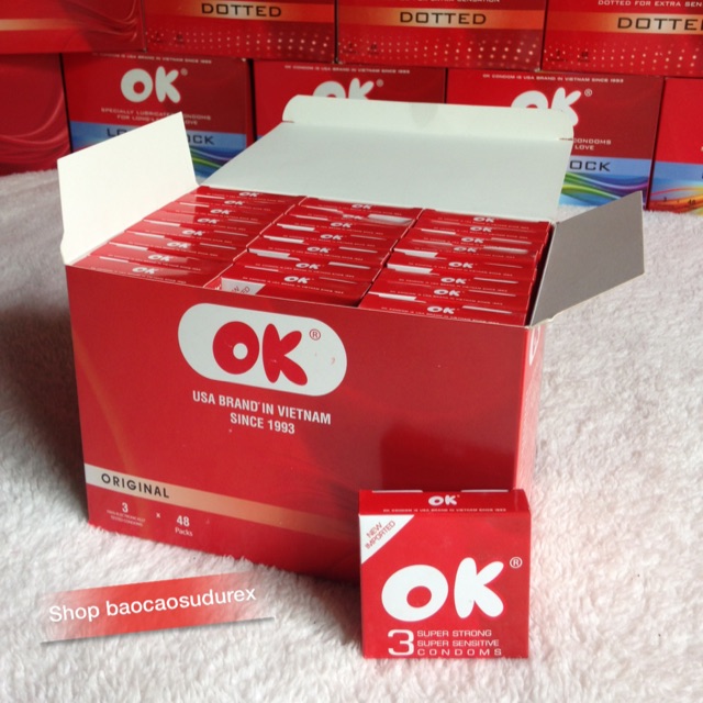 Bao cao su Ok original ( 3c.48h=144c) | Shopee Việt Nam