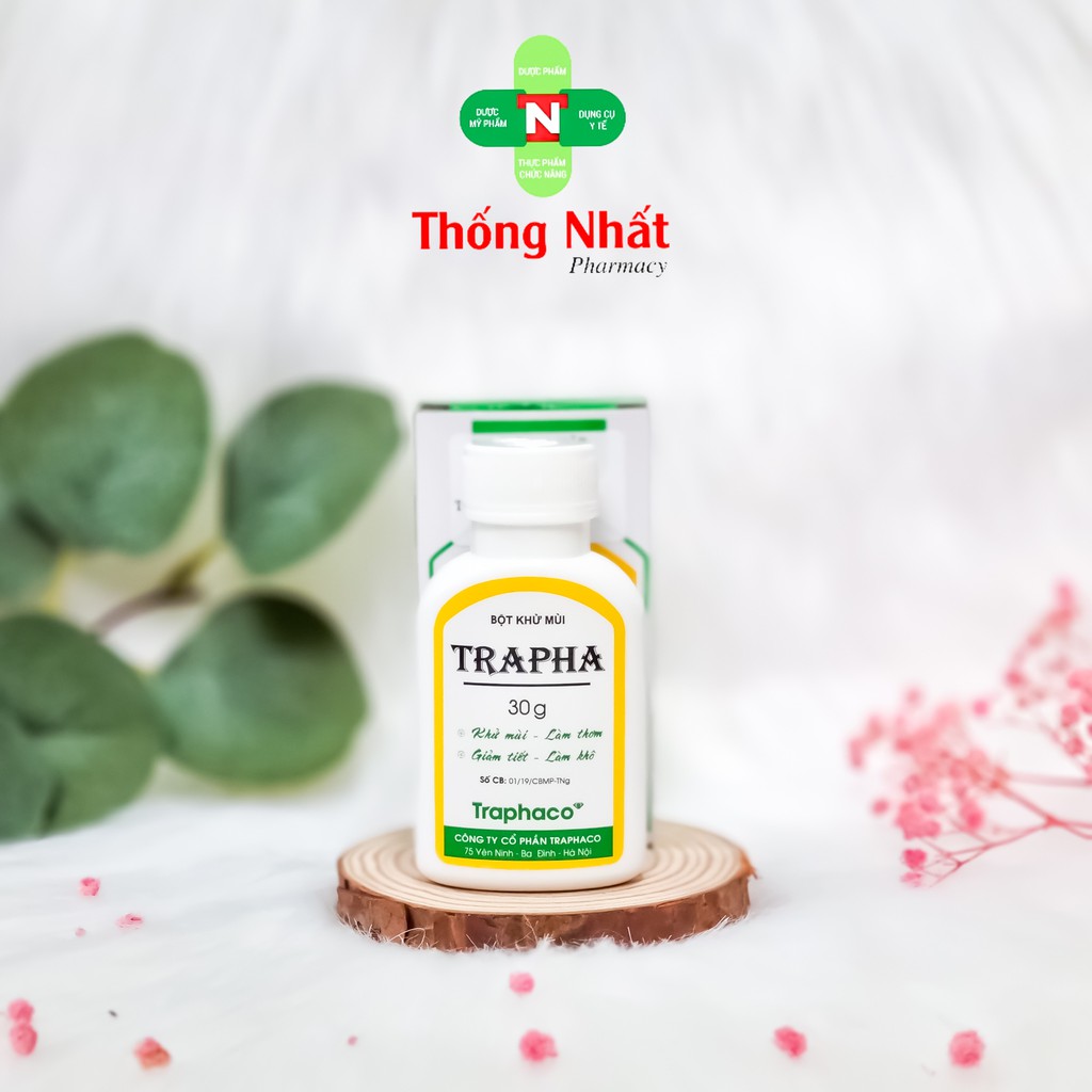 Bột khử mùi cơ thể Trapha hộp 30gram | Shopee Việt Nam