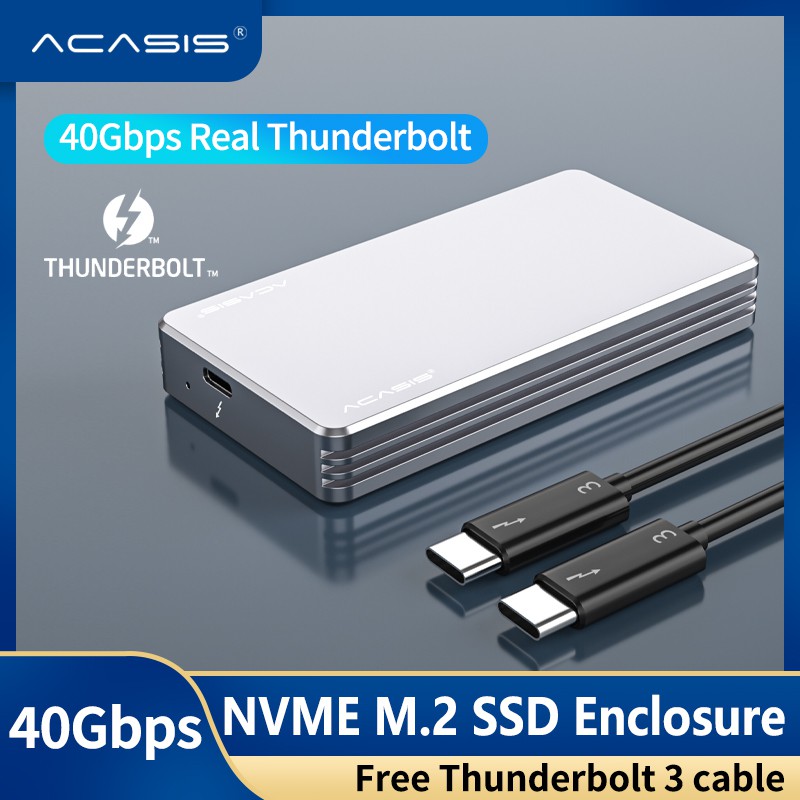 Box ổ cứng SSD M.2 NVMe Thunderbolt 3-40Gbps vỏ nhôm, nhanh nhất hiện ...