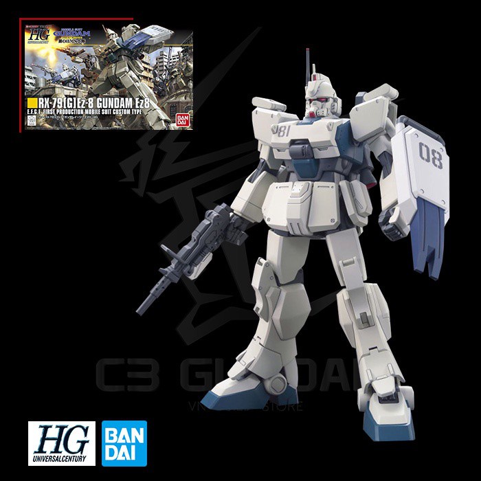 [BANDAI] MÔ HÌNH LẮP RÁP GUNDAM HG 155 1/144 RX-79[G]EZ-8 GUNDAM EZ8 ...