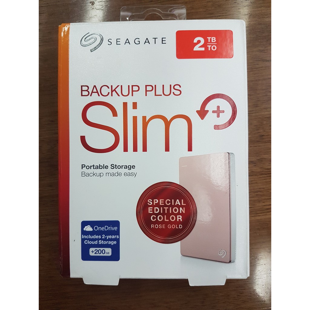 Ổ cứng Seagate Backup Plus Slim 2TB (Rose Gold) | Shopee Việt Nam