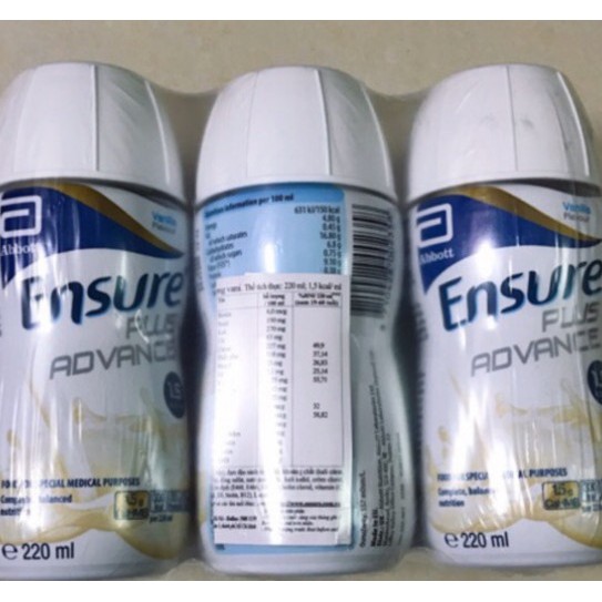 Lốc 6 Chai Sữa Nước ENSURE PLUS ADVANCE 220ml | Shopee Việt Nam