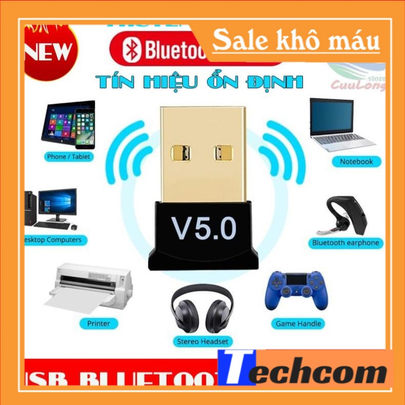 thiết bị tạo bluetooth cho máy tính PC laptop 5.0 LOẠI TỐT bắt sóng cực ...