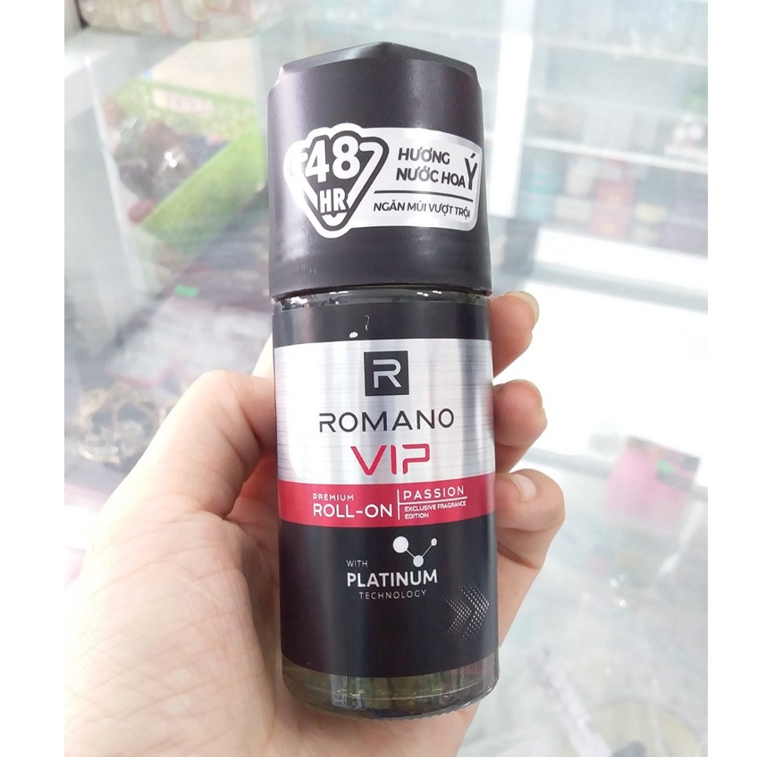 Lăn khử mùi Romano Vip Passion 50ml (đỏ) | Shopee Việt Nam