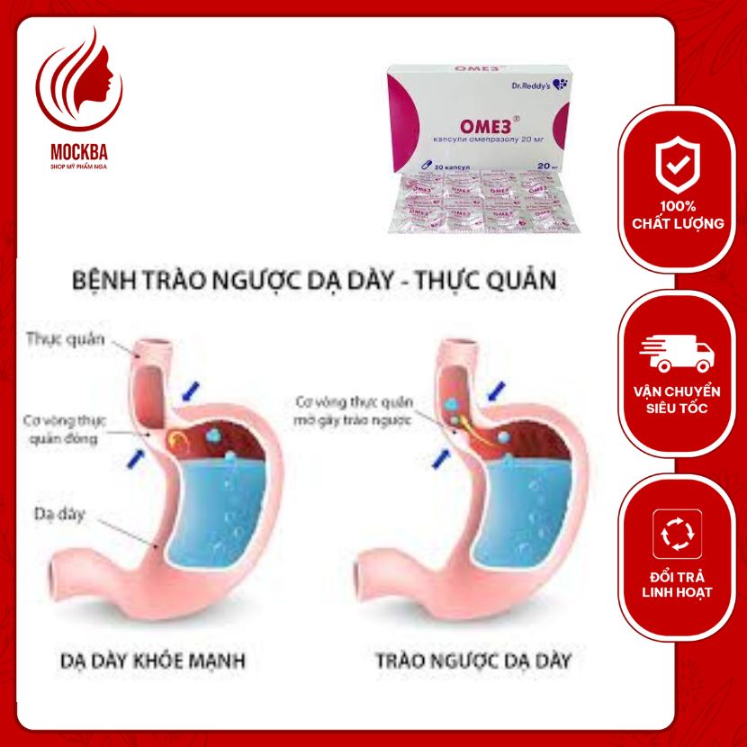 [Hàng sẵn- date] Viên uống túi bao tử Ome3-Omez 20mg hộp 30 viên của ...