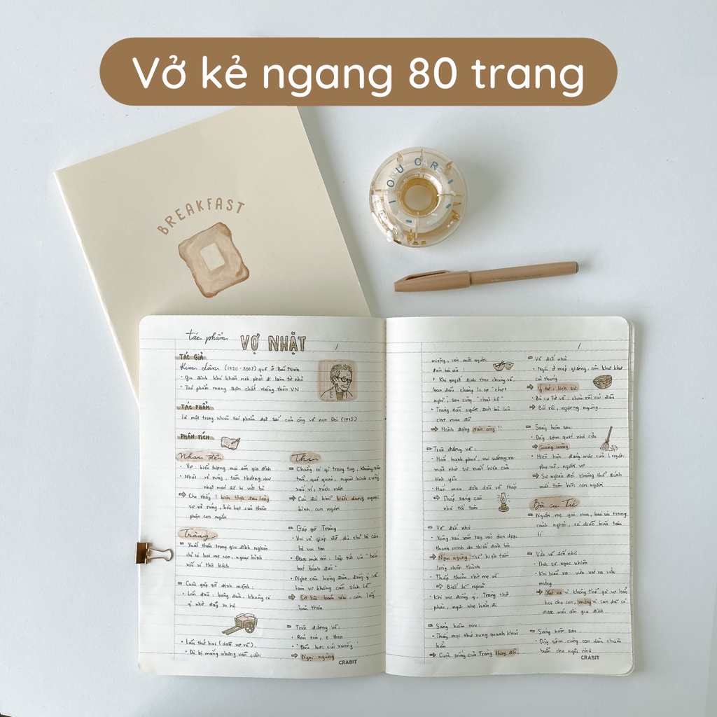 Vở Crabit Kẻ Ngang, Cornell, Ô Vuông 80 120 Trang, Vở Học Sinh ...