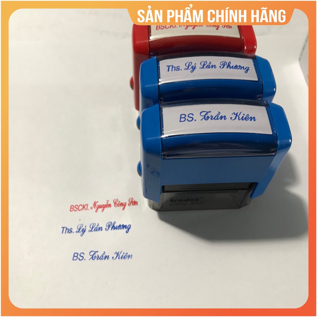 Khắc con dấu tên, mộc tên hiệu Trodat Printy 4911, khắc theo yêu cầu ...