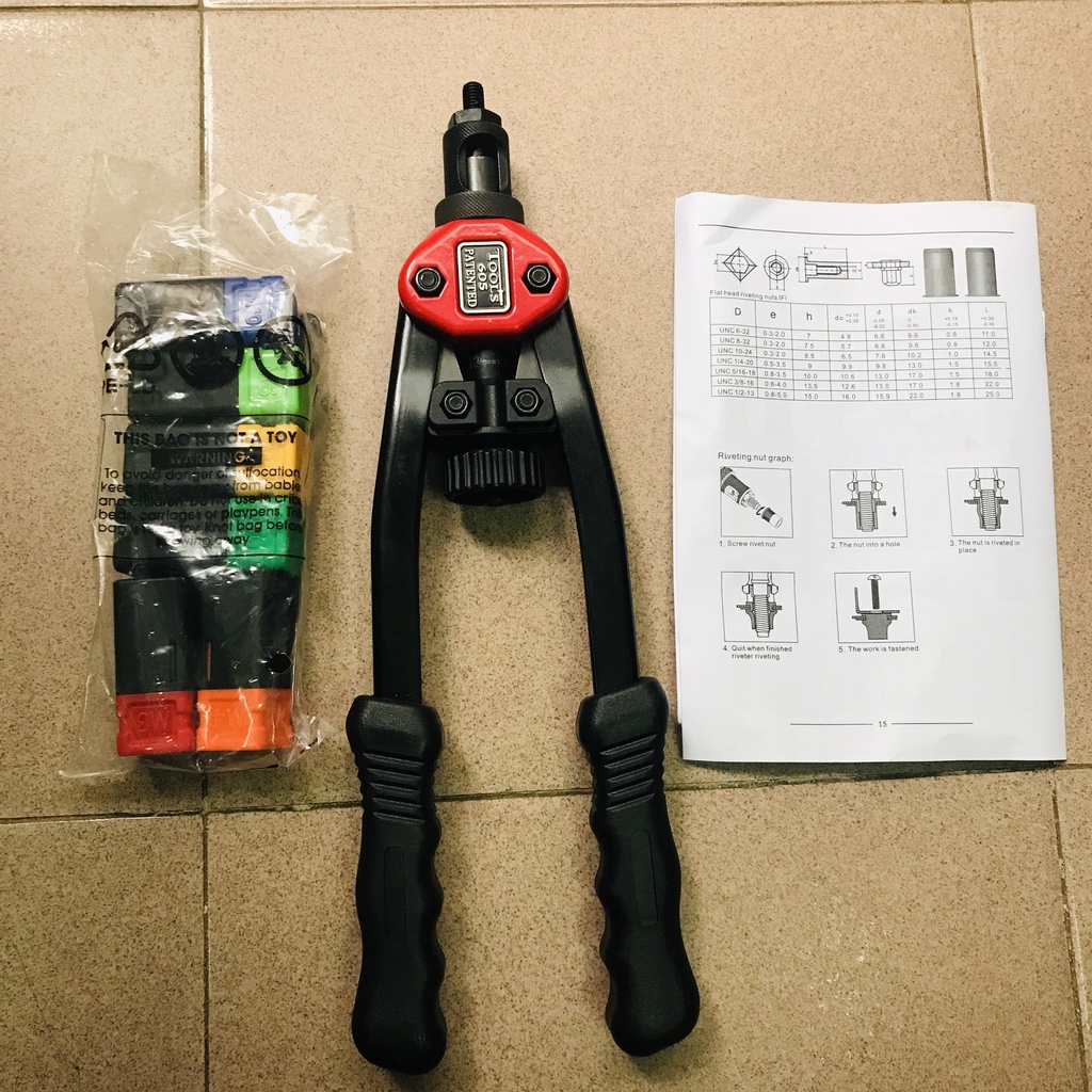 Kìm rút ốc tán BT-608 , BT-605 PATENTED ( bộ Vam rút ecu đai ốc tán BT608, BT605 ) | Shopee Việt Nam