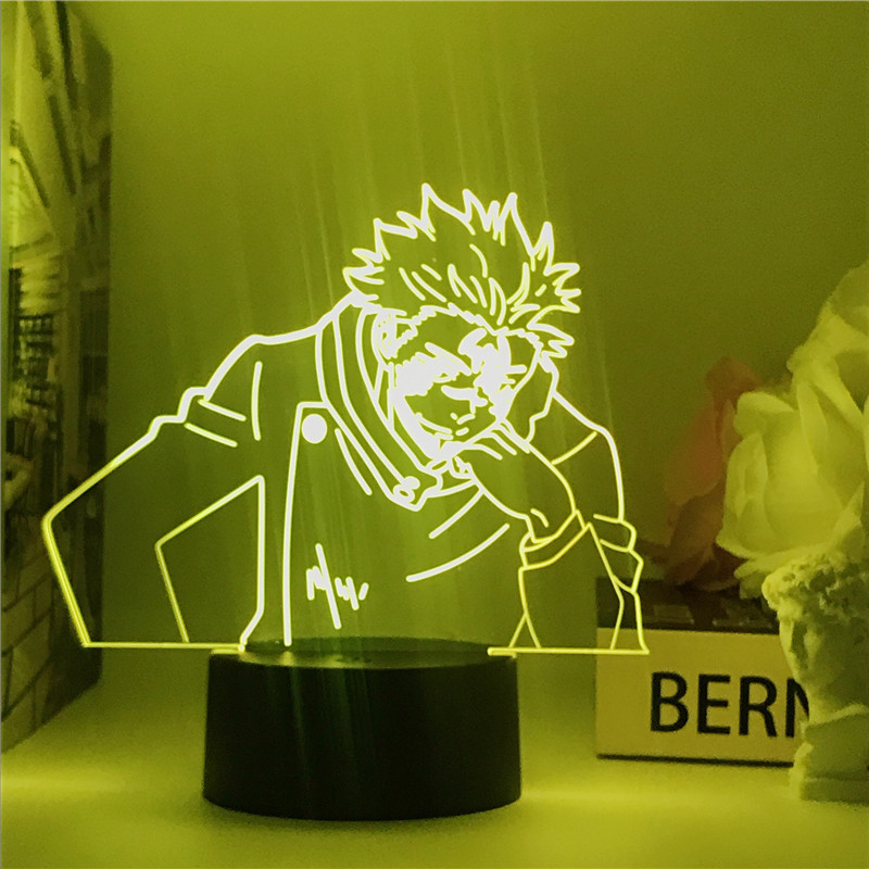 Sy6 jujutsu kaisen 3d đèn ngủ đèn ngủ anime usb chiếu sáng led gojo ...