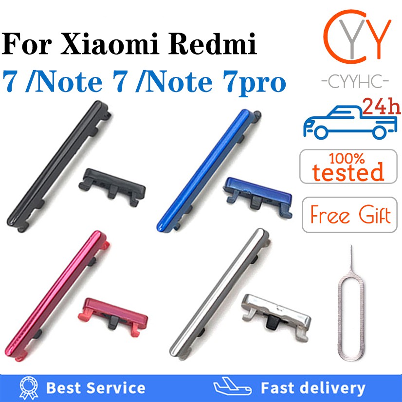 Bộ Nút Bấm Nguồn + Nút Bấm Thay Thế Cho Xiaomi Redmi 7 Note 7 Pro / Note7 Note7Pro | Shopee Việt Nam
