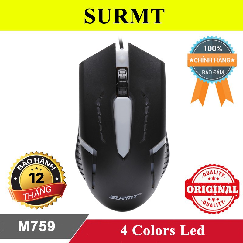 Chuột Quang Có Dây Chơi Game SURMT M759 - Bảo Hành 12 tháng | Shopee ...