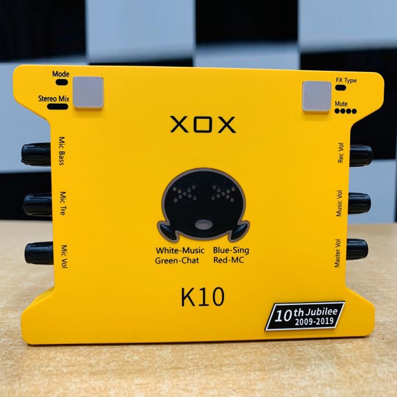 Sound Card XOX K10 2020 – Bản Mới Có Sẵn Dây Live Stream | Shopee Việt Nam