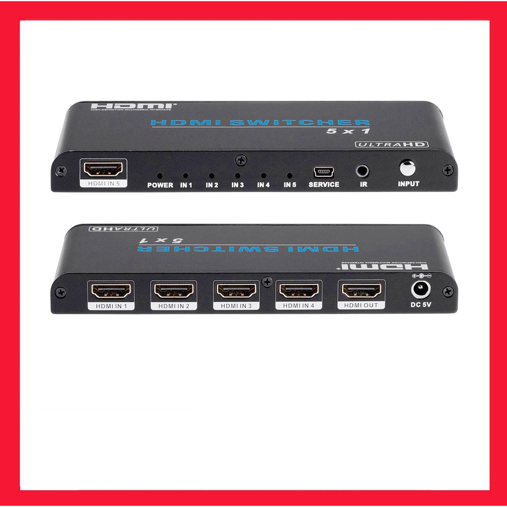 HDMI Switch 4k 5 in 1 out 5 cổng vào 1 cổng ra | Shopee Việt Nam