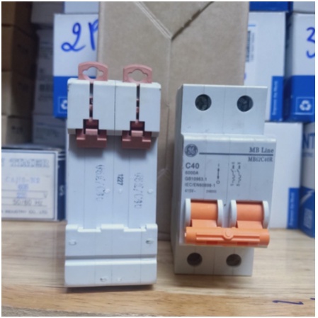 Cầu dao - MCB AC 2P 40A -6KA MB- General Electric (GE - USA) | Shopee ...
