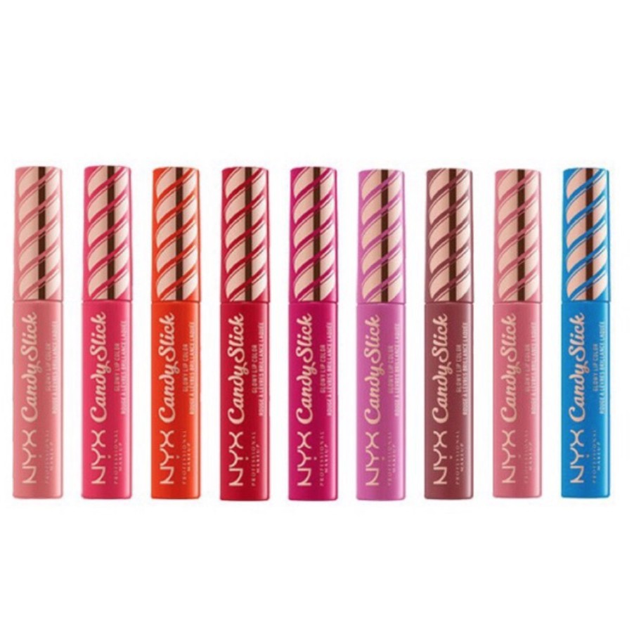 Son kem NYX Candy Slick Glowy Lip Color nhiều màu chọn lựa | Shopee ...