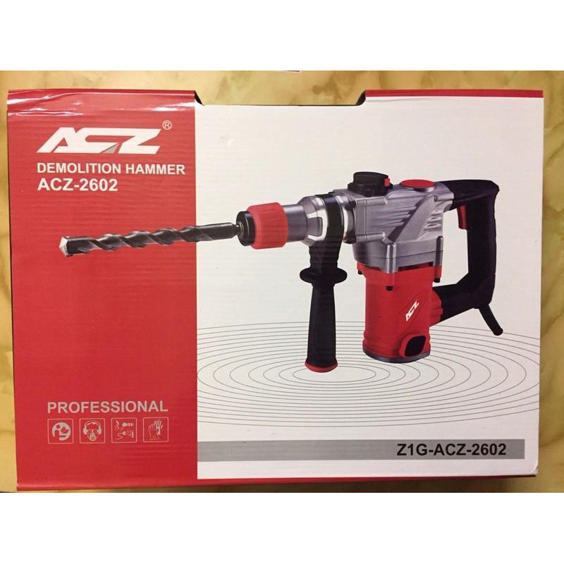 Máy khoan đục betong 2 chức năng ACZ model:2602 cao cấp-Bảo hành 6 ...