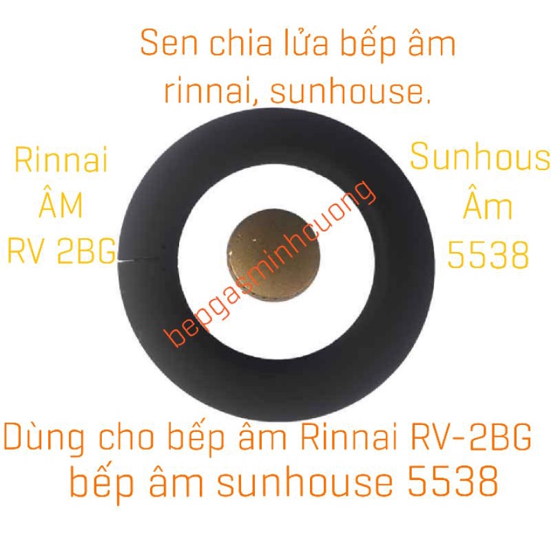 Sen chia lửa bếp GAS Rinnai âm model 2BG và Sunhouse Âm 5538. | Shopee ...