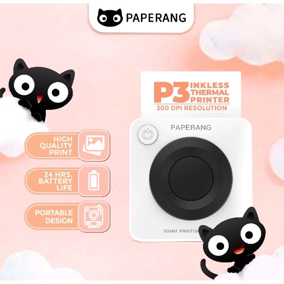 Máy in nhiệt Paperang-P3 300dpi cầm tay bluetooth in hình ảnh, file ...