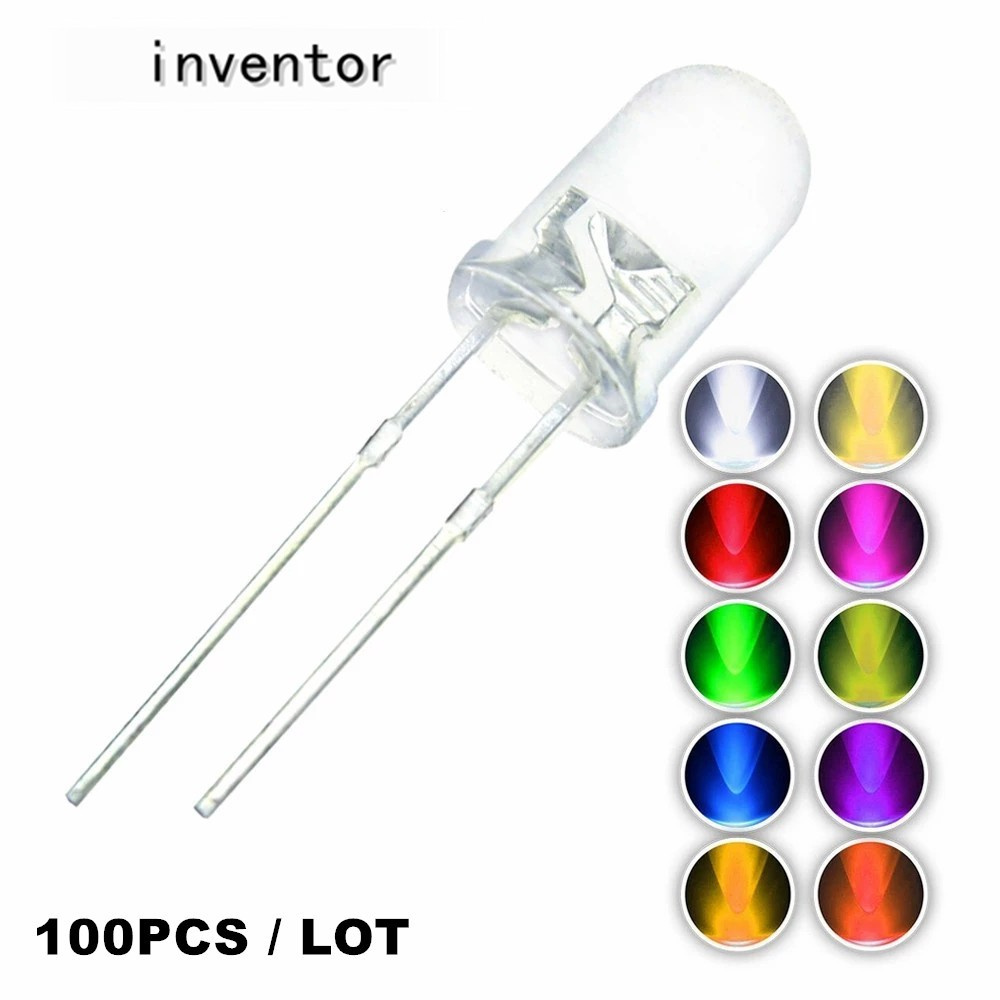 Set 100 Đèn Led Đi Ốt 5mm 2v 3v | Shopee Việt Nam