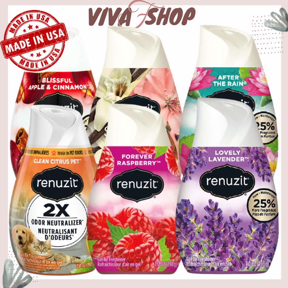 Sáp thơm , túi thơm RENUZIT Hàng Mỹ Gel Air Freshener 198g / Sáp khử ...