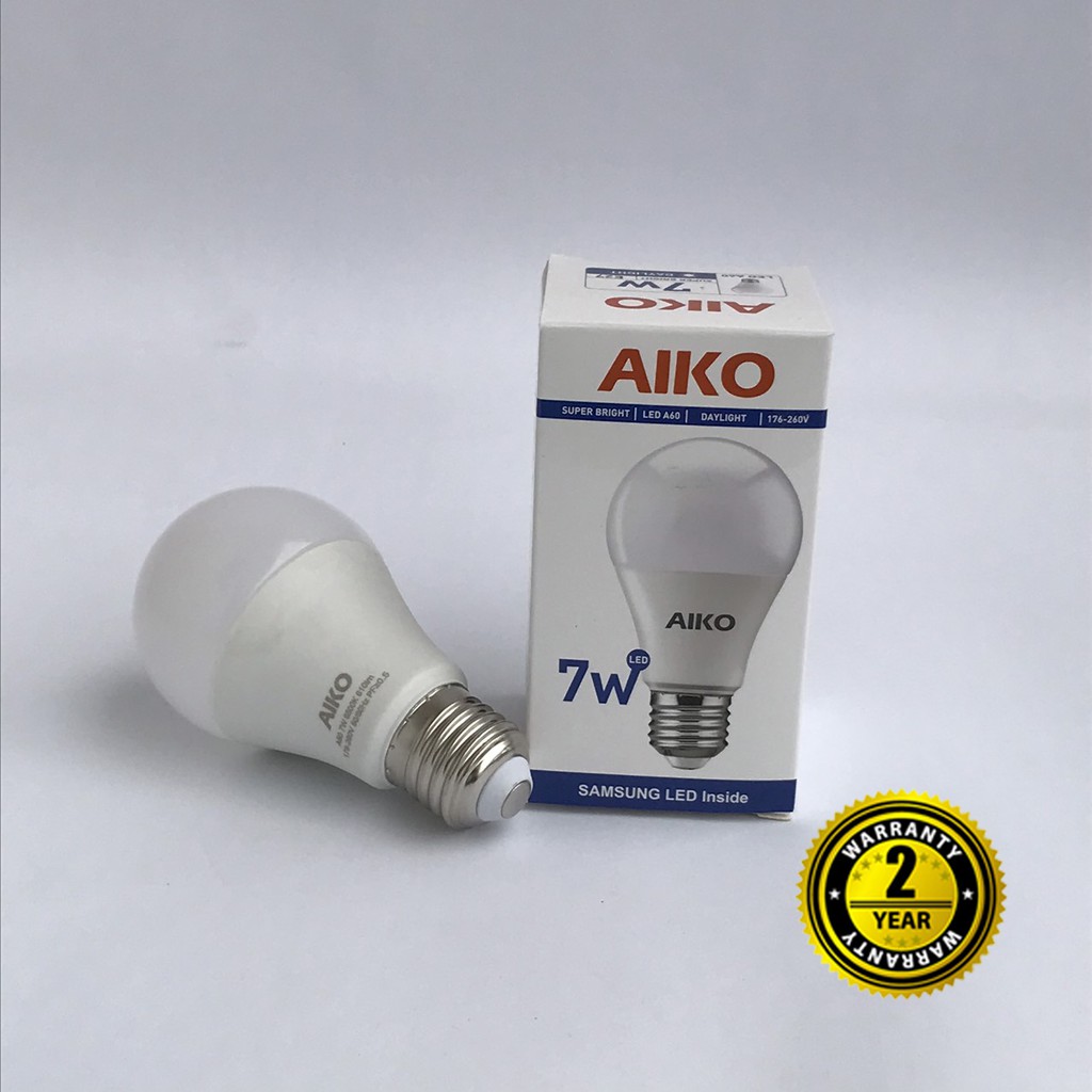Bóng đèn LED Aiko 7W siêu sáng, đủ công suất, tiết kiệm điện, kín nước ...