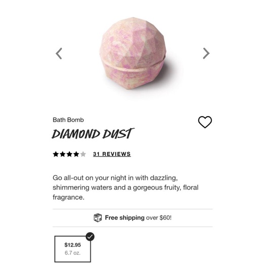Viên tắm Lush bath bomb diamond bom tắm | Shopee Việt Nam