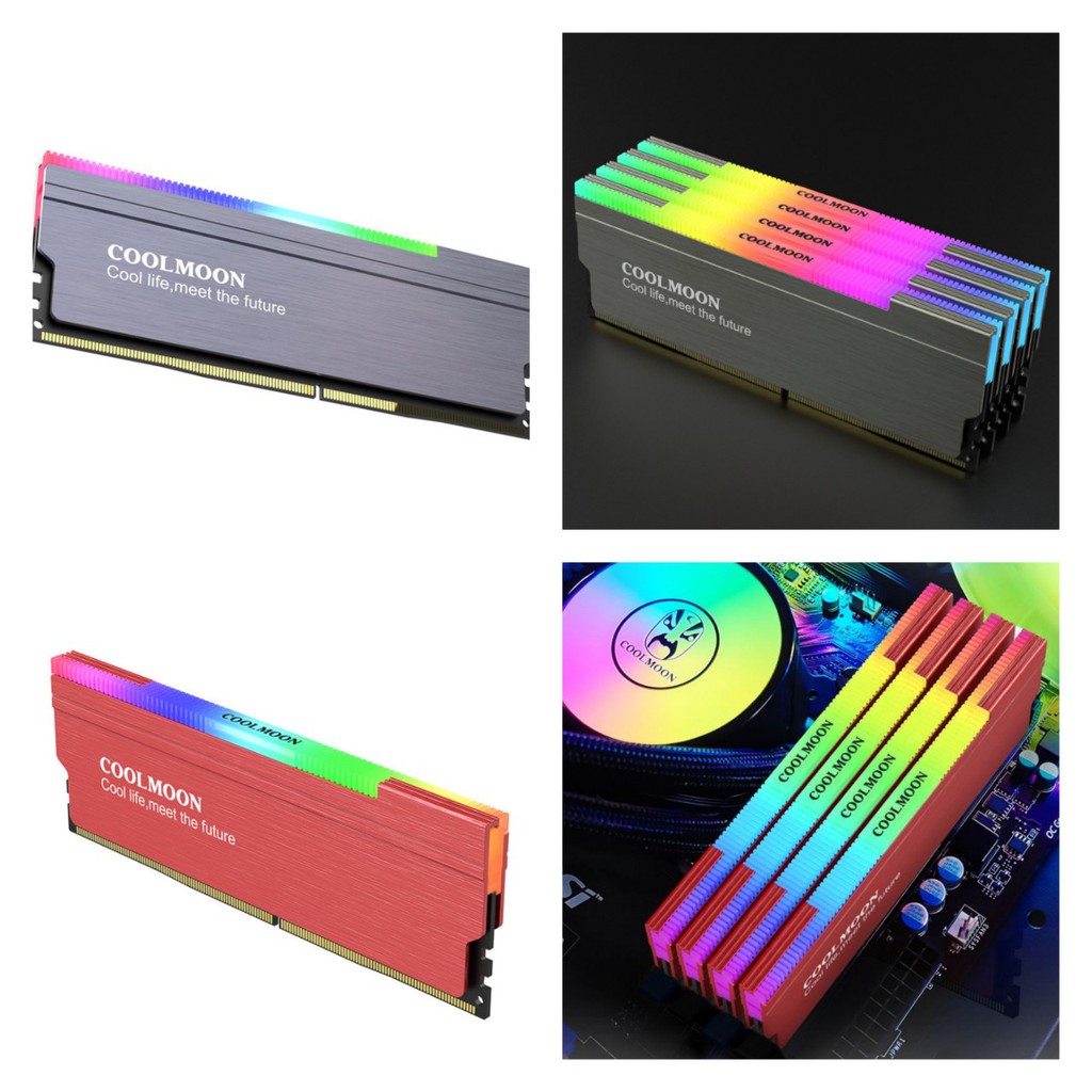 Tản Nhiệt Ram Led RGB Coolmoon - Đồng Bộ Hub Coolmoon , Đồng Bộ ...