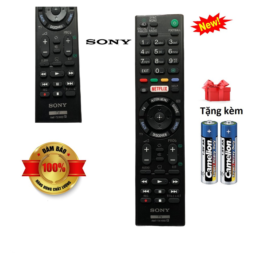 Điều khiển tivi Sony RMT-TX100D hàng sịn, remote tv tx100d các dòng ...
