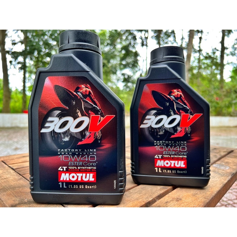 MOTUL 300V 10W40 Nhập Khẩu Pháp Tem 3 Lớp | Shopee Việt Nam